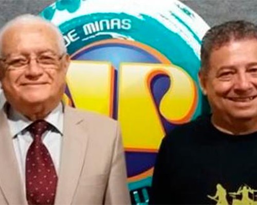 Dr. Dácio Pereira da Fonseca e o escritor Dênnis Lima foram os ...